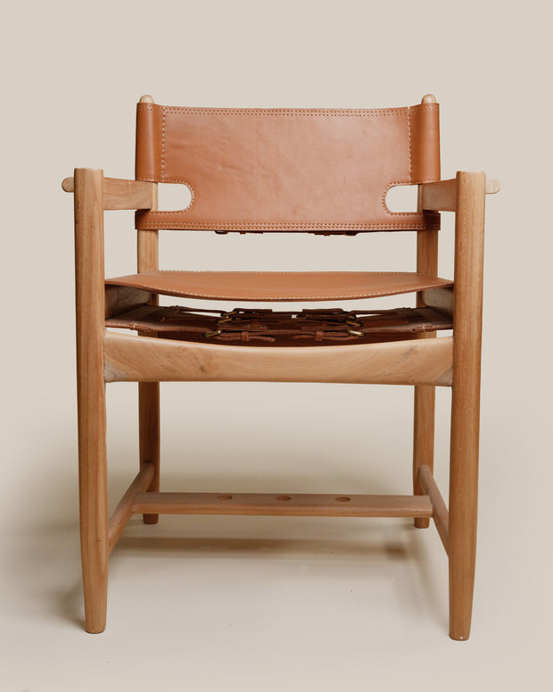 Leather Strap Safari Dining Chair – Roam Homeware