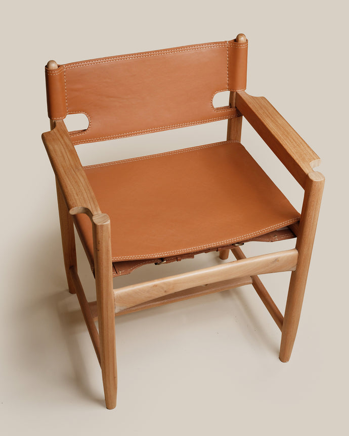 Leather Strap Safari Dining Chair – Roam Homeware